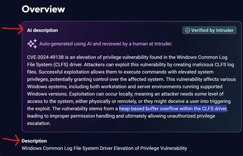 Ever Wished Nvd Descriptions Actually Explained The Vuln Intruders Ai