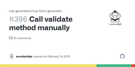 Call Validate Method Manually · Issue 396 · Vue Generatorsvue Form