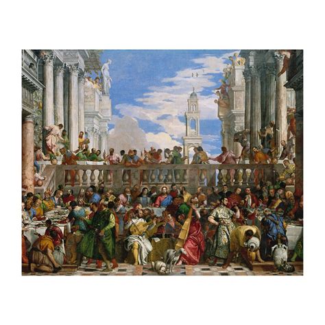 Print Veronese The Wedding Feast At Cana 1562 1563 24x30cm · Louvre Shop