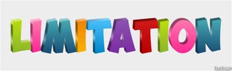 Limitation Text Effect And Logo Design Word