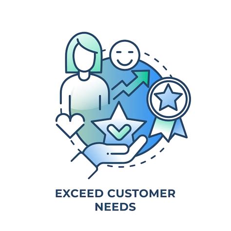 Premium Vector Exceed Customer Needs Concept Icon Hospitality