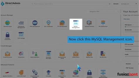 How To Repair A Database In Directadmin Fusionhost Youtube