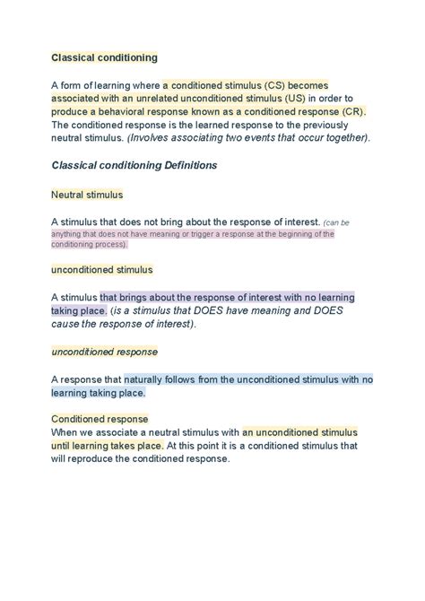 Ch 6conditioning Chapter 6 Classical Conditioning Classical
