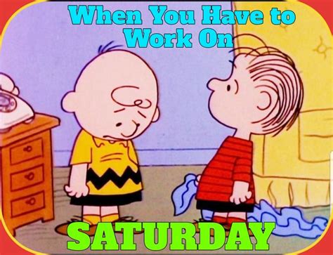 Funny Saturday Office Quotes Linus Van Pelt Saturday Humor Weird