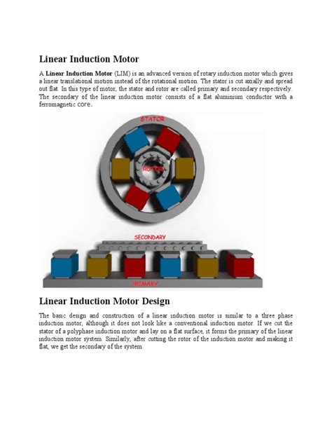 Linear Induction Motor Pdf Electric Motor Electromagnetic Induction