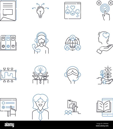 Process Flow Line Icons Collection Workflow Efficiency Automation
