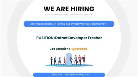 Tech Hiring On Linkedin Hello Dotnet Developer Freshers Its Time To Drop Your Cvs To