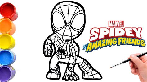 🔴🔴how To Draw Marvels Spidey And His Amazing Friends Spidey Y Sus Sorprendentes Amigos Youtube