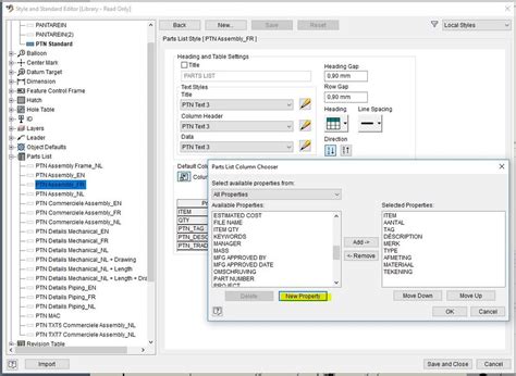 Solved Call Up Part Custom Iproperty In Assy Parts List Autodesk