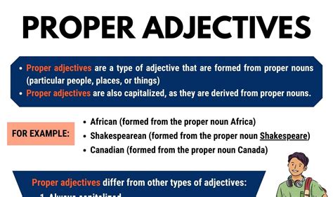 What Are Some Examples Of Proper Adjectives Design Talk