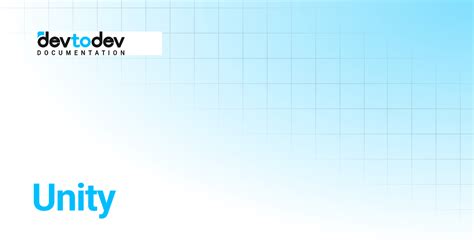 Unity Documentation Devtodev
