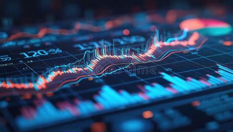 Illustration Of Stock Market Financial Analysis Data With Charts Graphs And Diagrams Business