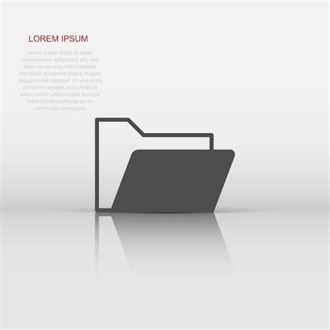 Premium Vector Vector Folder Document Icon In Flat Style Archive Data