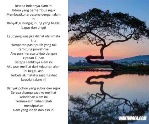 Contoh Puisi Tentang Peristiwa Alam Quiz Soal Riset