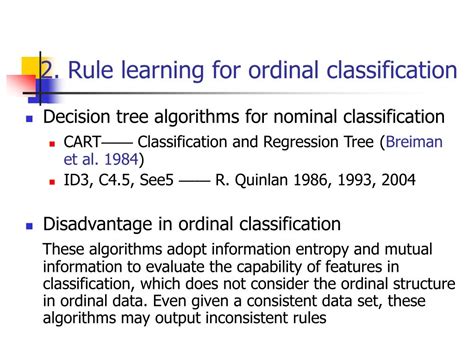 Ppt Ordinal Decision Trees Powerpoint Presentation Free Download