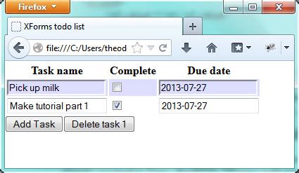 Practical XForms Todo List Part 3 Adding Bindings To Collect The
