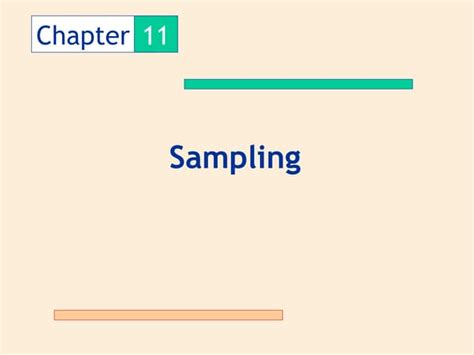 Criteria Of Selecting A Sampling Procedure Pptx