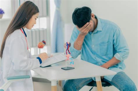 Young Man Consults Doctor About Urinary Tract Infection Loss Of Sexual