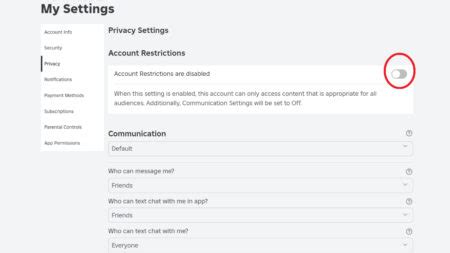 How To Turn Off Account Restrictions On Roblox And Still Stay Safe The Nerd Stash