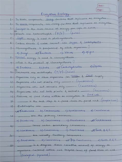 Ecosystem Ecology Ees Questions Compressed Pdf