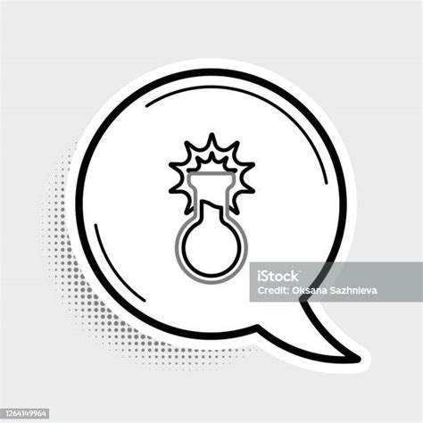 회색 배경에 격리 된 라인 테스트 튜브 및 플라스크 아이콘 화학 실험실 테스트 실험실 유리 제품 다채로운 개요 개념 벡터 0명에 대한 스톡 벡터 아트 및 기타 이미지