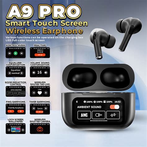 Jual Dingdong Cod Tws A Pro True Wireless Bluetooth Earphone Anc Enc Smart Screen Active Noise