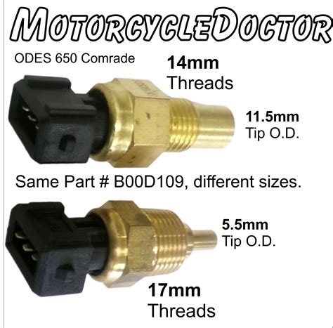 Odes 650 Temp Sensor 3 Prong 14mm Motorcycle Doctor