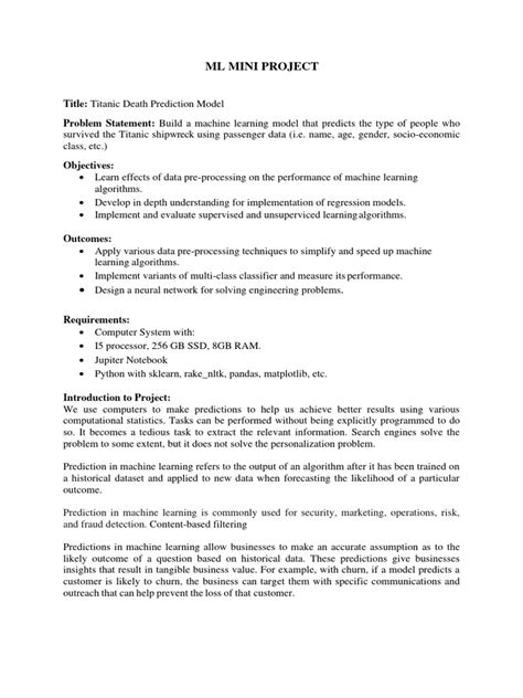 Ml Mini Project Pdf Ml Mini Project Pdf