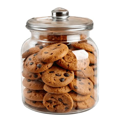 Jar Of Freshly Baked Cookies Ready To Enjoy Tasty Treats Assorted Clipart Icon Isolated On