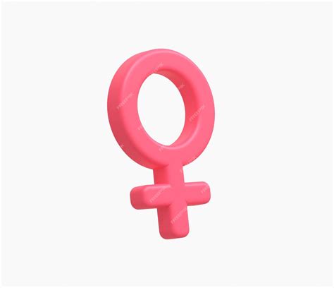 Premium Vector 3d Realistic Women Gender Icon Vector Illustration