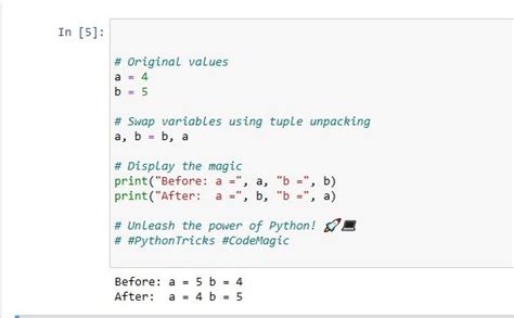 Ataullah Aali On Linkedin Learn How To Swap Variables In Python Without The Need For A Temporary