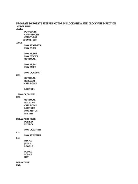 stepper motor clockwise and anticlockwise pdf