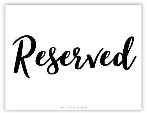Reserved Signs