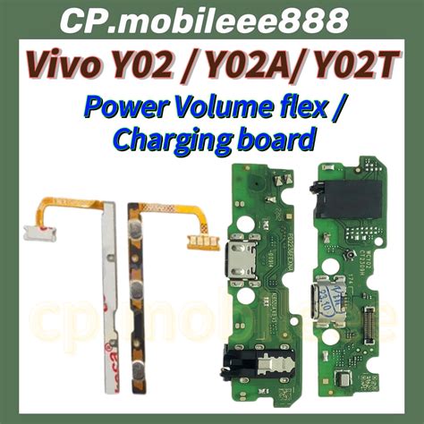 Vivo Y02 Y02a Y02t Power Volume Flex Button Switch Usb Charging Port Board For Repair