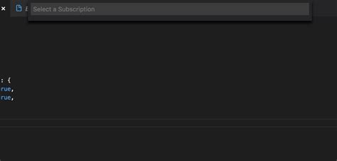 Subscription Picker Is Empty · Issue 476 · Microsoftvscode