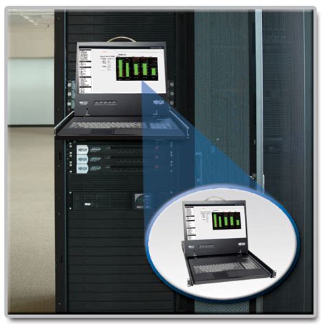 Tripp Lite 16 Port Rack Console Cat5 KVM Switch 1U RM 19 LCD Rackmount KVM Console 19