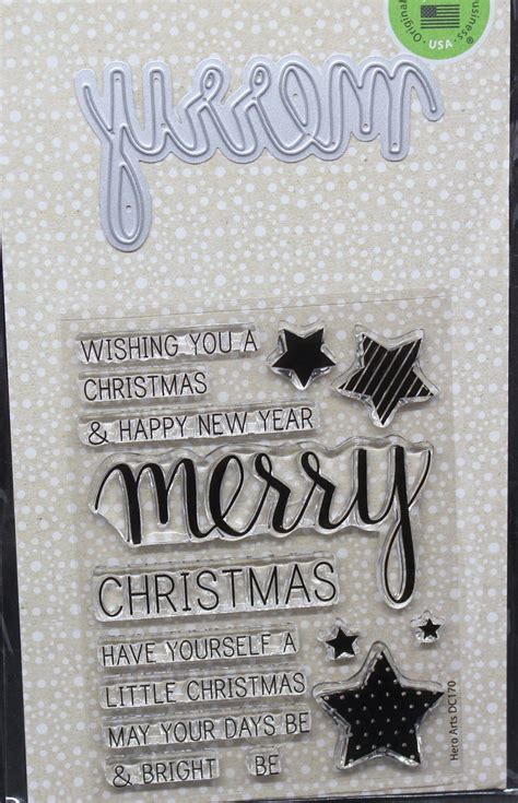 Hero Arts Stamp And Cut Clear Stamps And Matching Dies 3 X 4 Clear