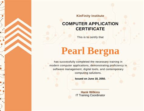 Free Computer Certificate Templates To Edit Online