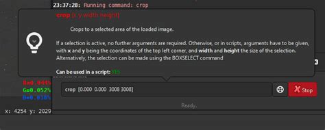 Crop In Siril Console Help Beginning Deep Sky Imaging Cloudy Nights