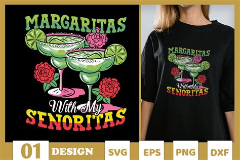 Margaritas With My Senoritas Svg Graphic By Skinite · Creative Fabrica