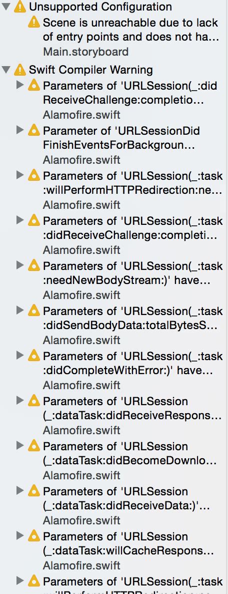 Ios Upgraded To Xcode And Now Alamofire Has Several Compiler Errors And There Are