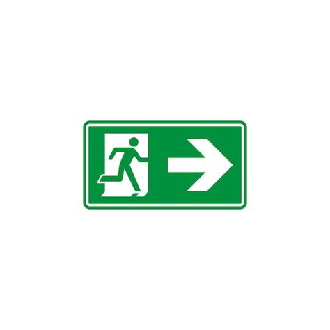 화재 출구 기호 아이콘 벡터 템플릿 프리미엄 벡터