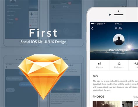 First Social IOS Kit On Behance