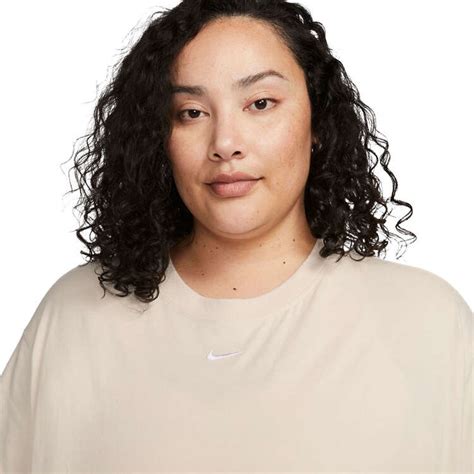 Nike Womens Sportswear Essential Tee Plus Size Neutral Xl Rebel Sport