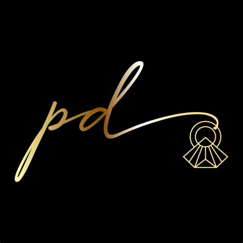 Premium Vector Pd Initial Logo Wedding Handwriting Jewelry Logo Vector Template