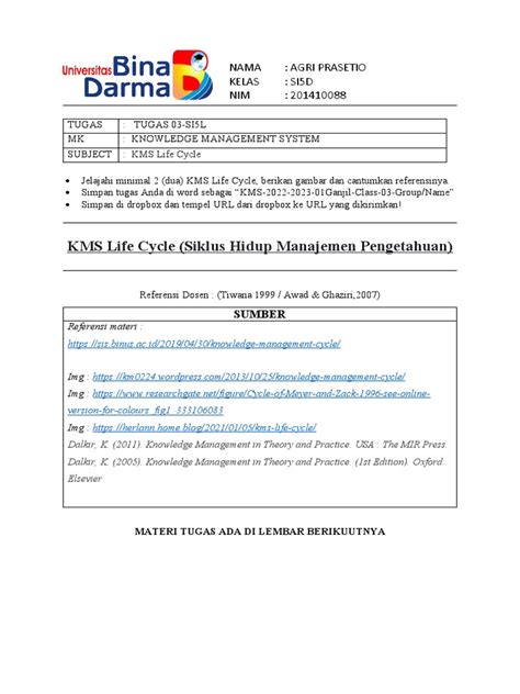 Kms Life Cycle Siklus Hidup Manajemen Pengetahuan Pdf