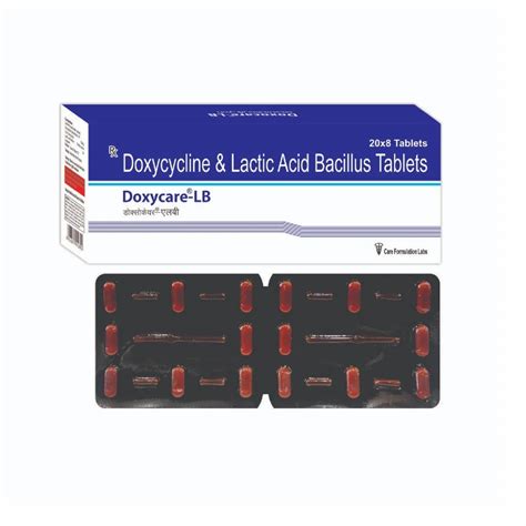 Doxycycline And Lactic Acid Bacillus Tablets At ₹ 79 50 Stripe Doxycycline And Lactic Acid