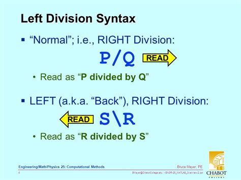 Engr 25matlaboverview 2ppt 1 Bruce Mayer Pe Engineeringmath