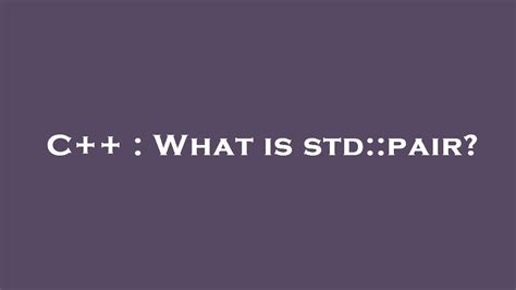 What Is Std