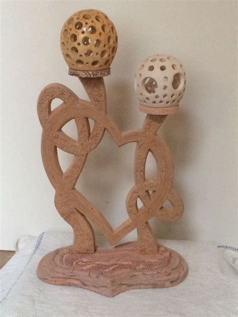 Подсвечник из глины разных цветов